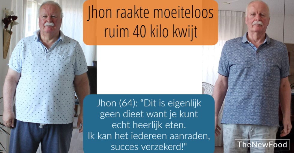 Jhon valt moeiteloos 40 kilo af - TheNewFood